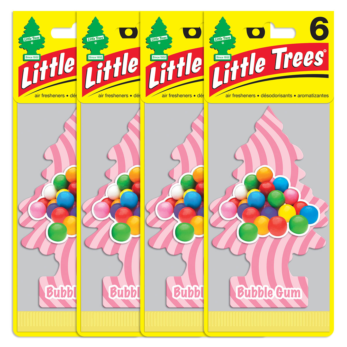 Little Trees Bubble Gum Hanging Air Freshener Home Car 6-12-24-48-96 ...