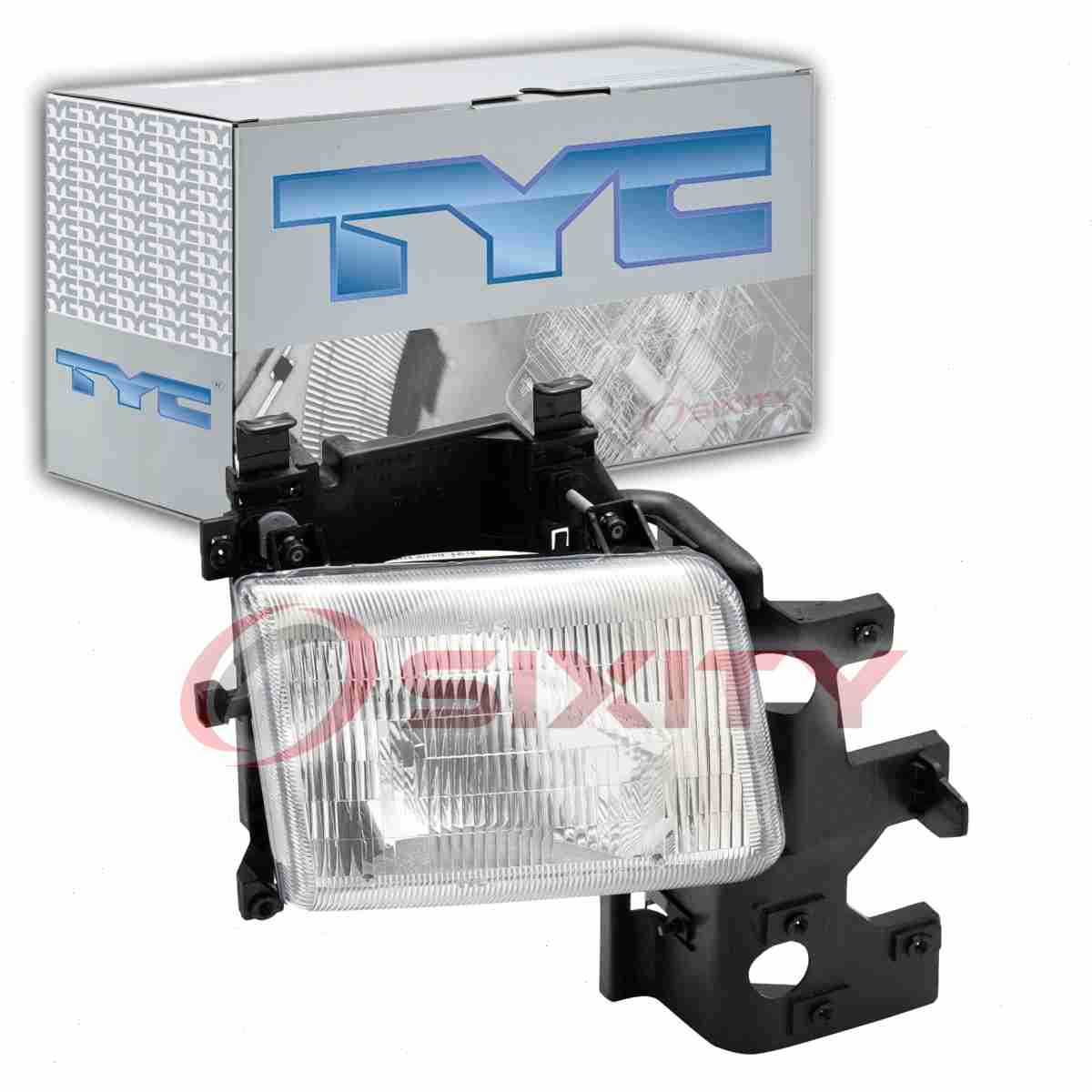 TYC Right Headlight Assembly for 1996-1997 Dodge Ram 3500 Van ...