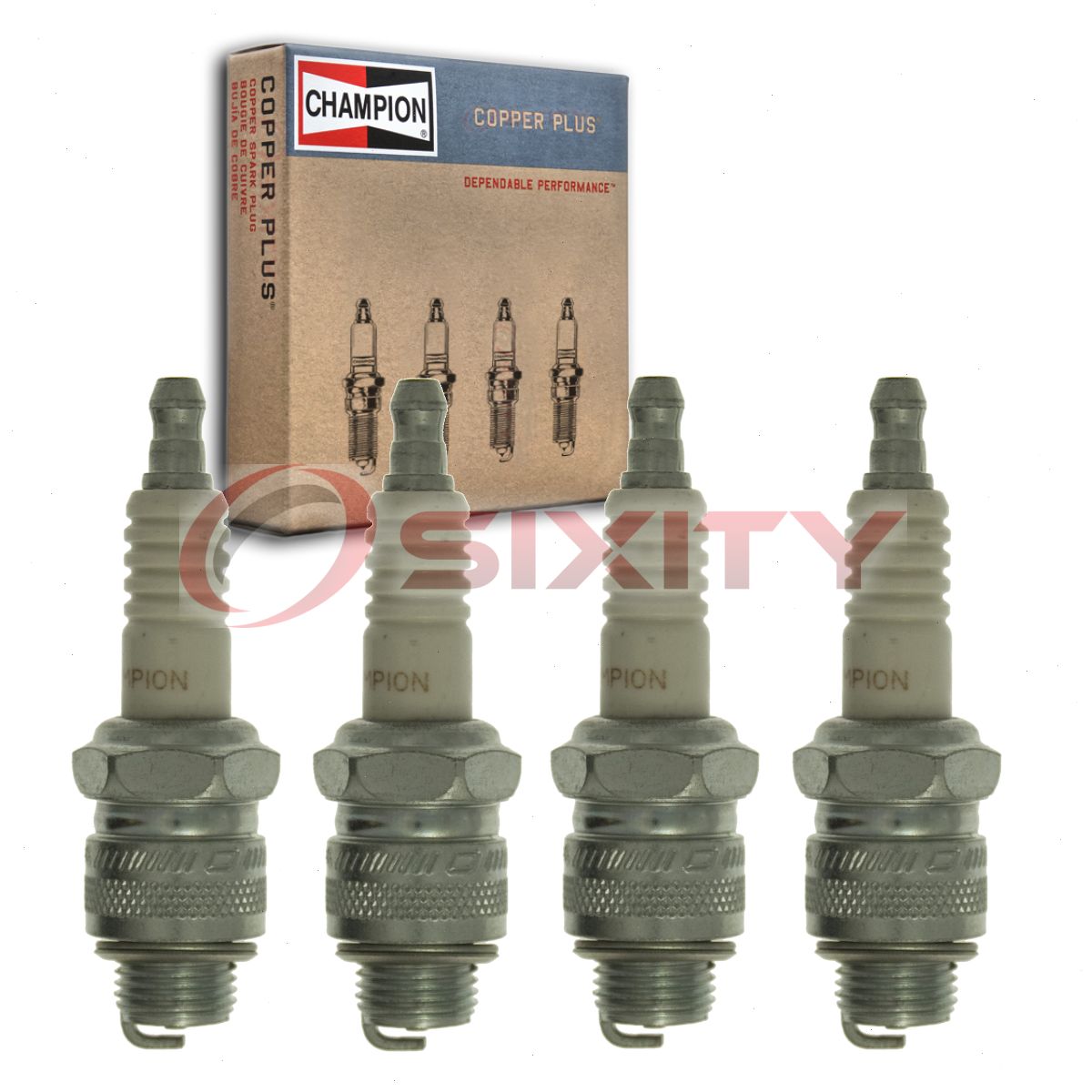 4 pc Champion Copper Plus Spark Plugs for 1946-1949 Volvo PV 444 1.4L ...