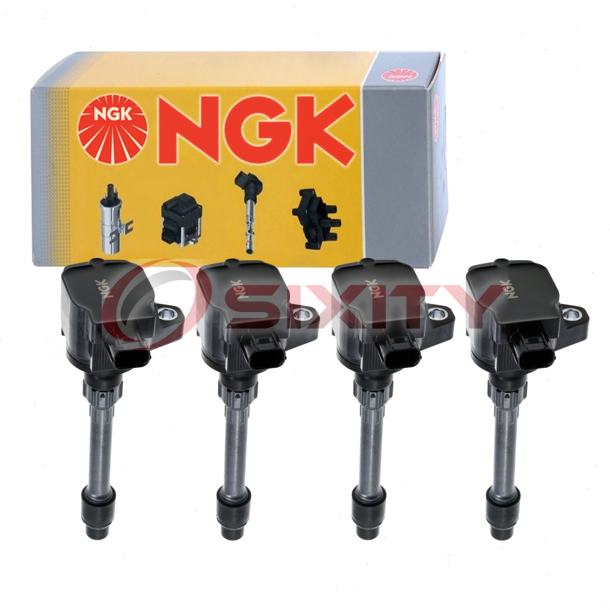 4 pc NGK 49183 U5400 Ignition Coils for UF781 E1281 30520-59B-013 Spark ...
