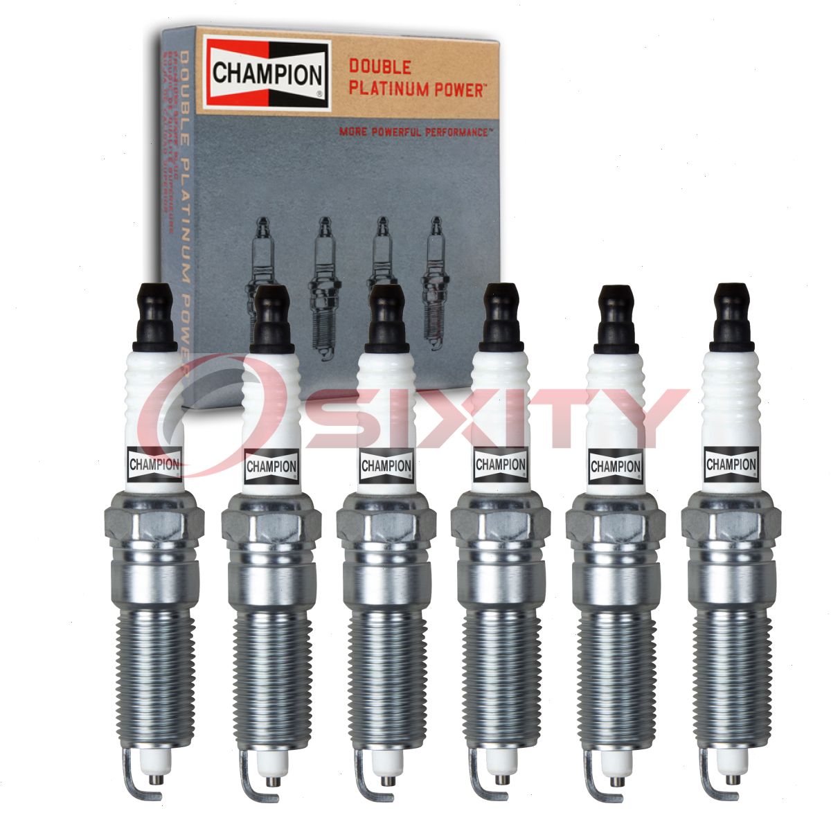 6 pc Champion Double Platinum 7440 Spark Plugs for XP5426 RE14PLP5 ...