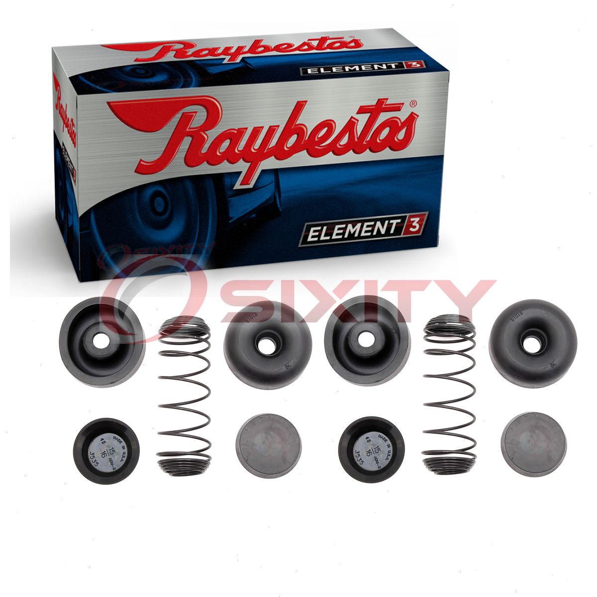 2 pc Raybestos Element3 Front Drum Brake Wheel Cylinder Kits for 1967 ...